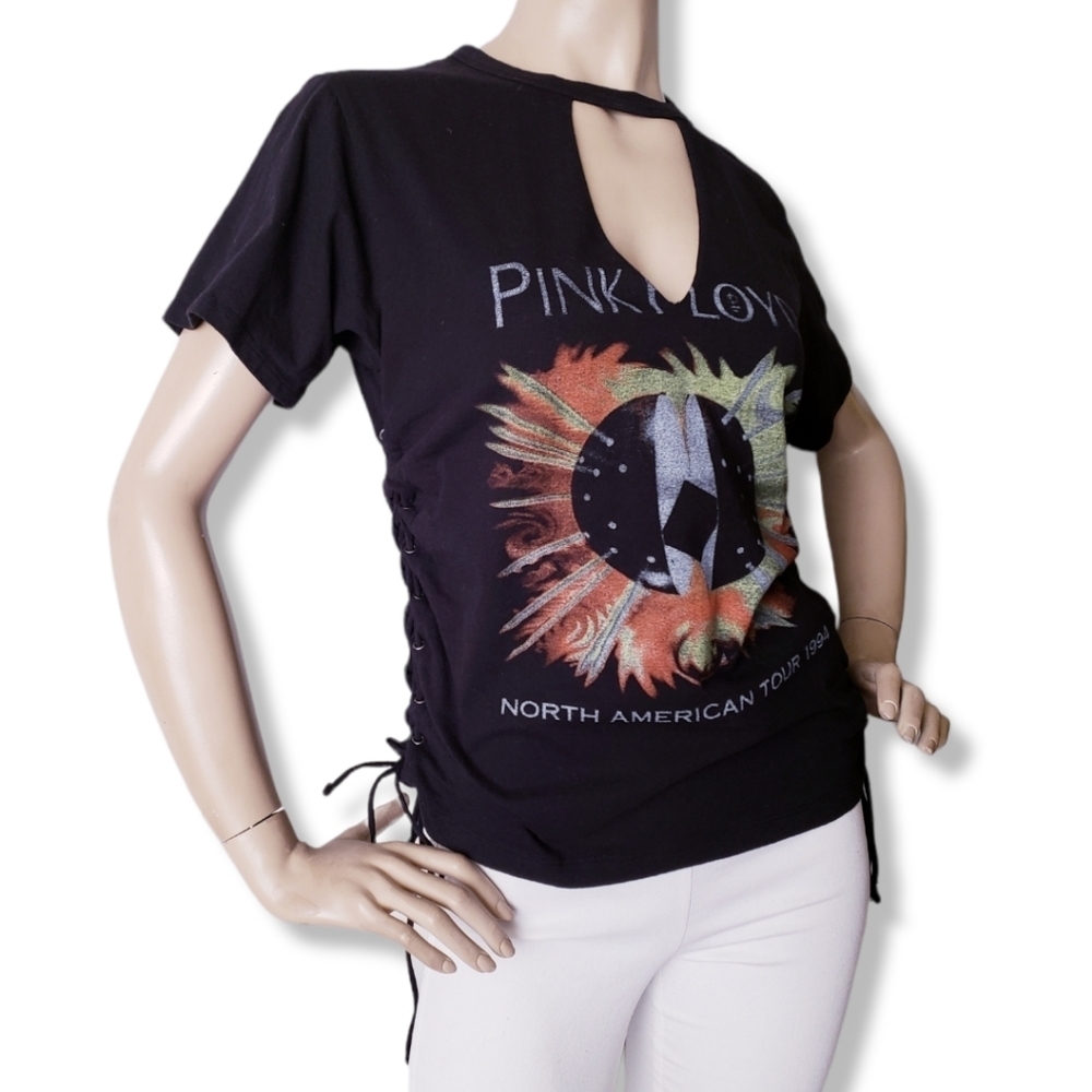 Pink Floyd "1994 North American Tour" Print Chest Cut… - Gem